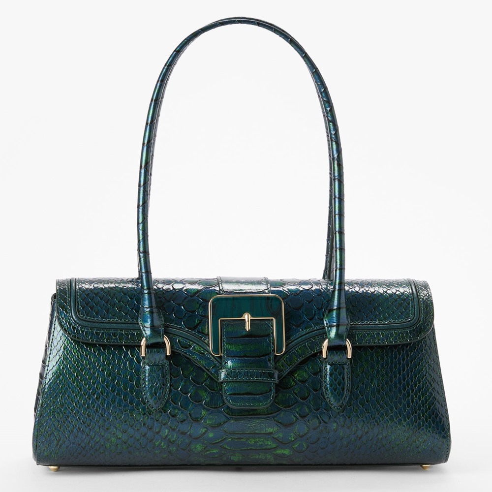 Brahmin Dayan Leather Satchel - Evergreen Kalopsia [5lisoFoM] - $109.00 ...