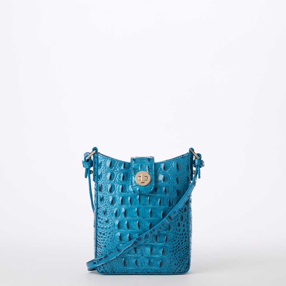 Brahmin Marley Leather Crossbody - Vibrant Azure [D4zSB7gn] - $99.00 ...