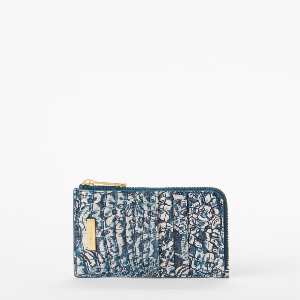 Brahmin Lennon Leather Wallet - Blue Filigree Melbourne [D9PIVZ2Z ...