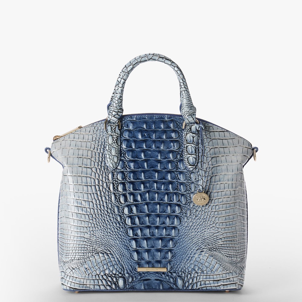 Brahmin Large Duxbury Satchel - Bellbottom Blue Ombre Melbourne ...