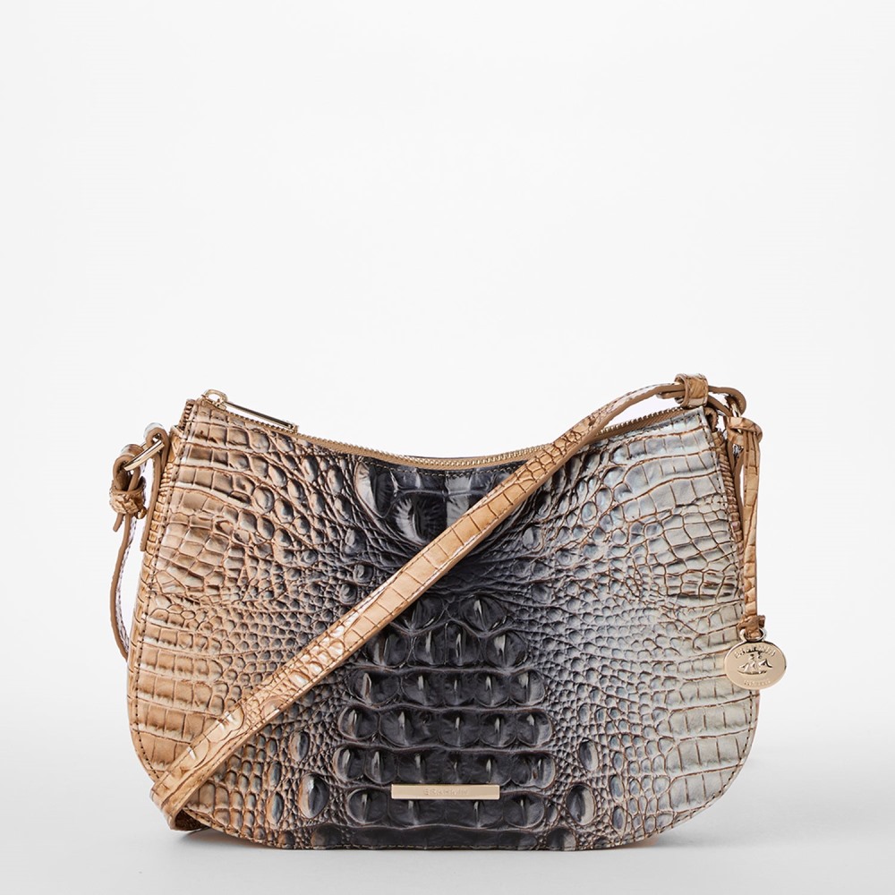 Brahmin Shayna Leather Crossbody - Tri-Color Ombre Melbourne [uQn7Wq0S ...