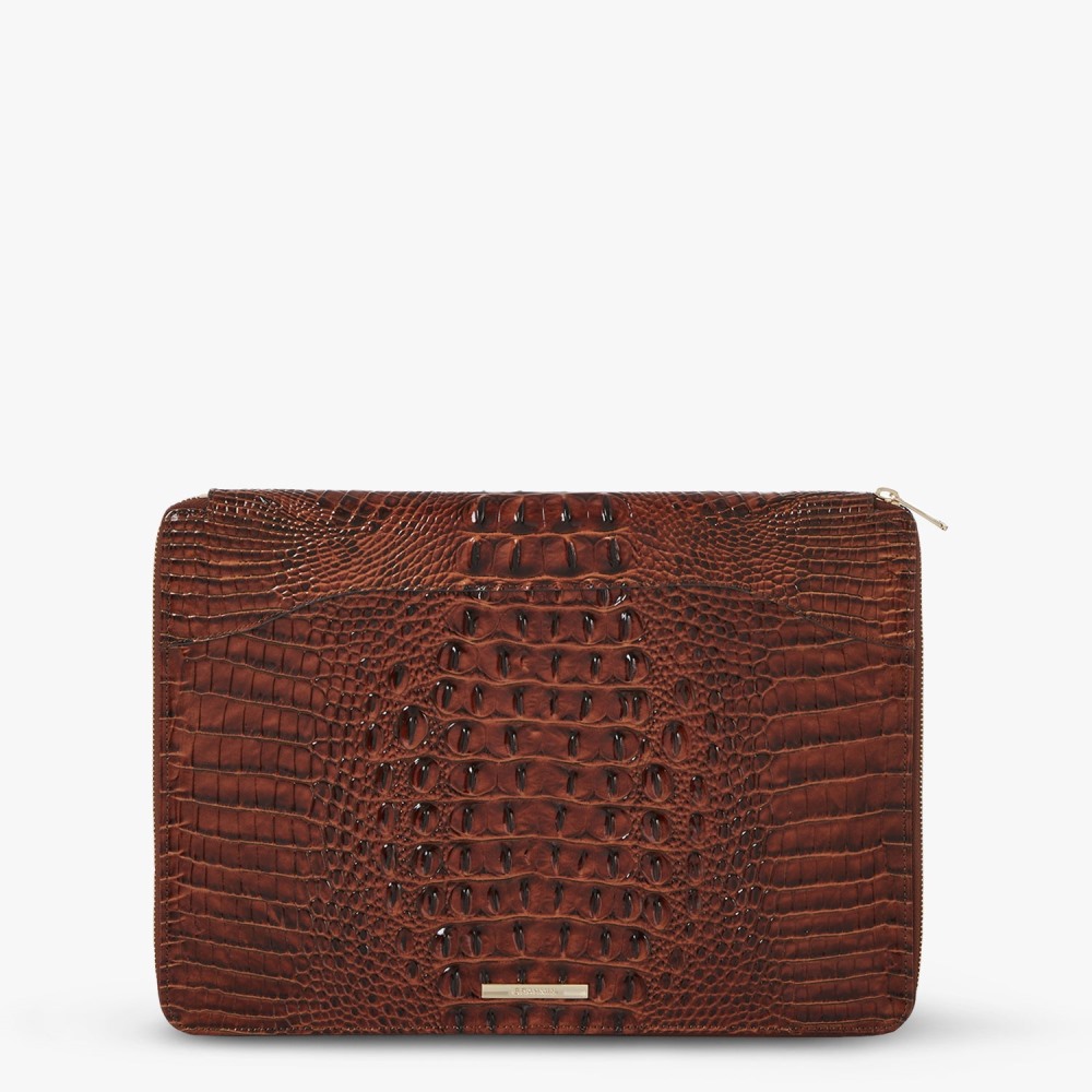 Brahmin Landon Portfolio Laptop Case - Pecan Melbourne [vzNixstT ...